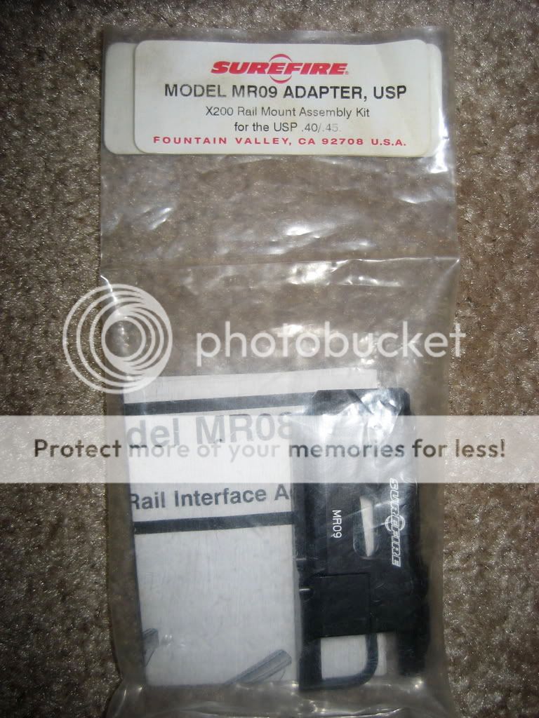 SUREFIRE USP 40/45 RAIL ADAPTER - Calguns.net